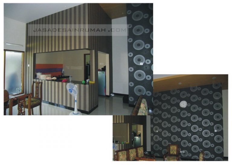 contoh model pantry dapur dengan variasi wallpaper berbagai motif ...