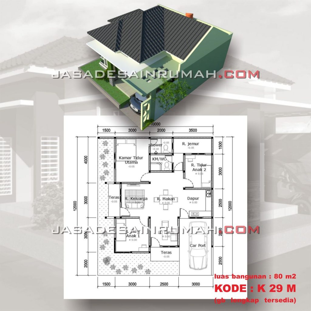Rumah Simple Minimalis Unik Lokasi Pojok di Wonogiri | Jasa Desain ...