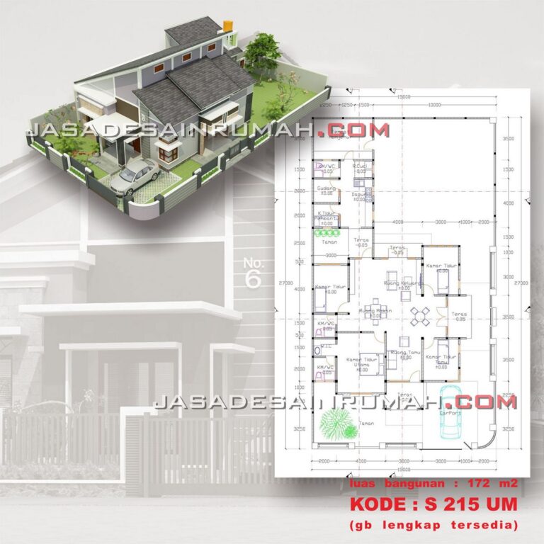 Desain Rumah Hook 2 Muka Modern Atap Unik Pelana Bertingkat | Jasa ...